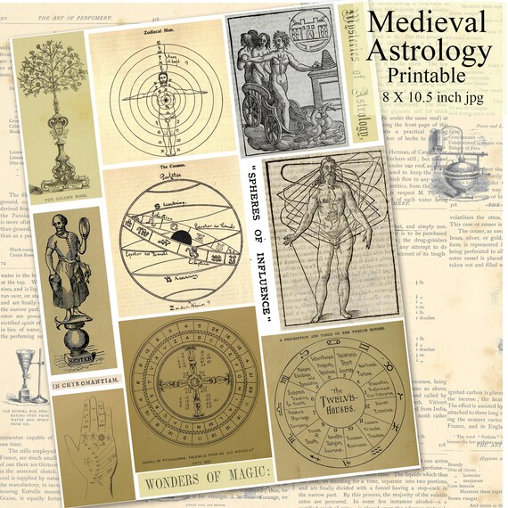 Medieval Zodiac Chart