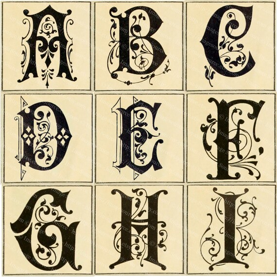 Printable Fancy Alphabet Letters