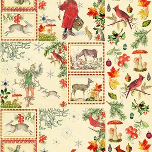 Winter Woodland Printable Christmas Paper, Scrapbooking, Journaling ...