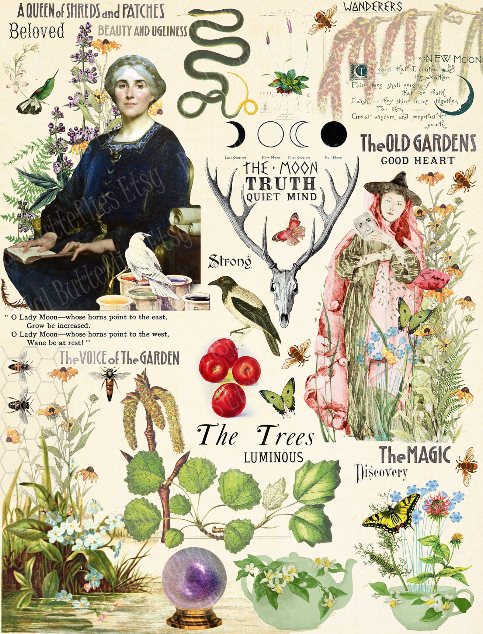 Printable Wise Woman Instant Download, the Crone Archetype, Granny ...