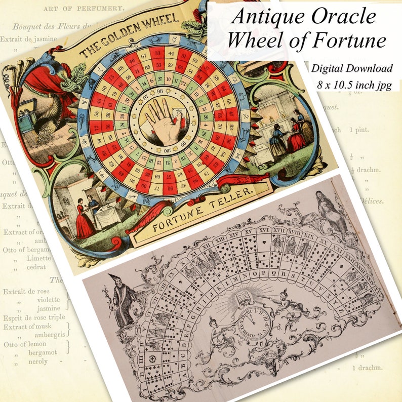 Wheel of Fortune Printable Fortune Telling Oracle - Etsy
