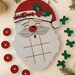 Santa Tic Tac Toe Wooden Game | Christmas Tic Tac Toe | Holiday Game ...