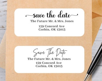Return Labels for Save the Date - Etsy
