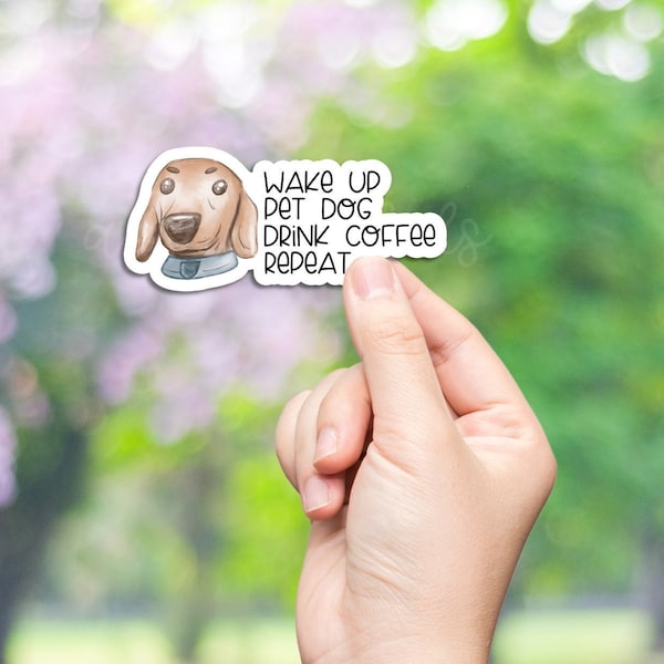 Dog Sticker for Water Bottle - Etsy