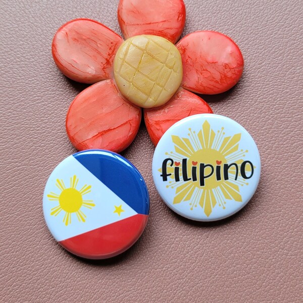 Filipino Flag Pin - Etsy