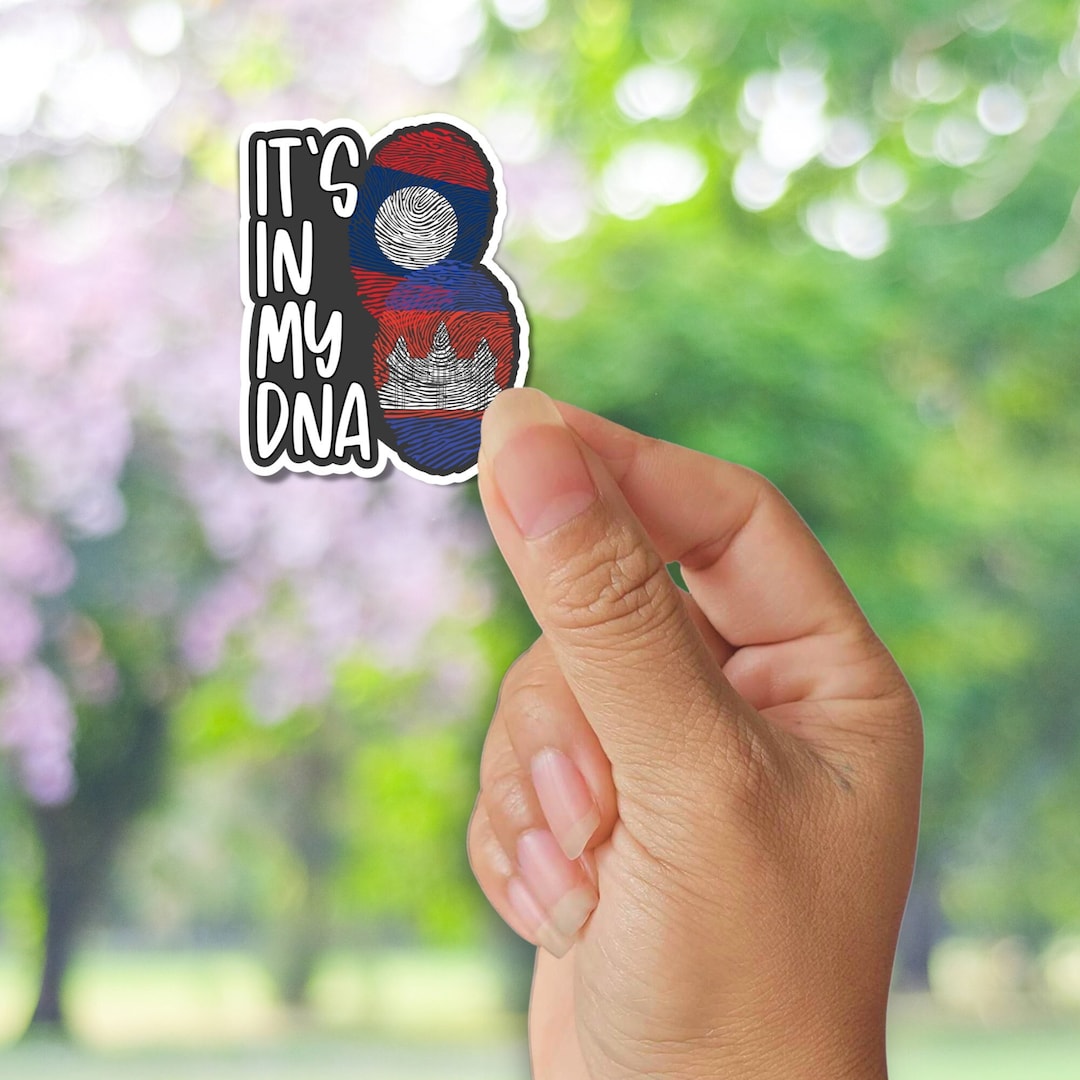 Lao Flag Sticker for Water Bottle Khmer Sticker Cambodian - Etsy