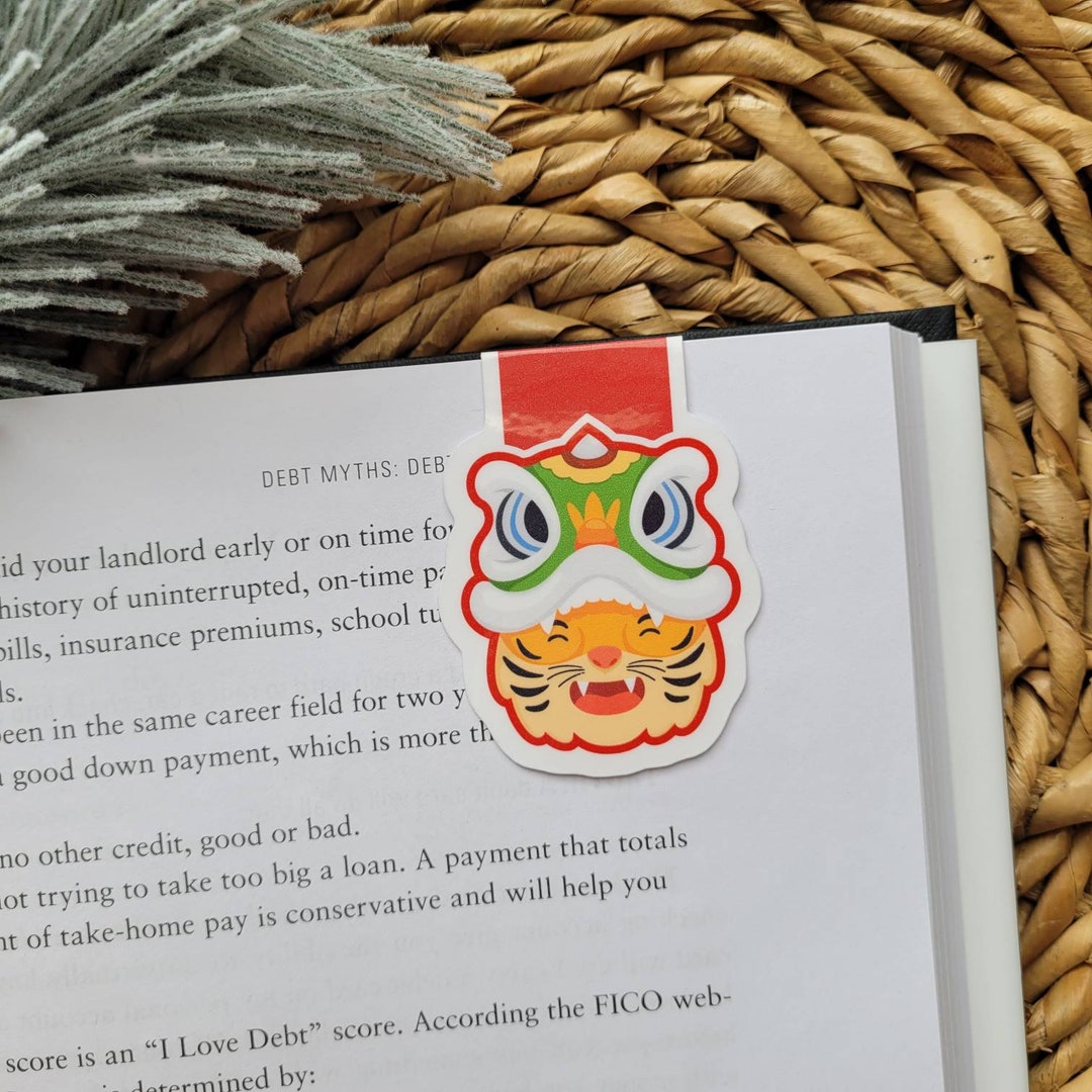 Magnetic Bookmark, Chinese New Year, Book Lover Gift, Reading Accessory ...