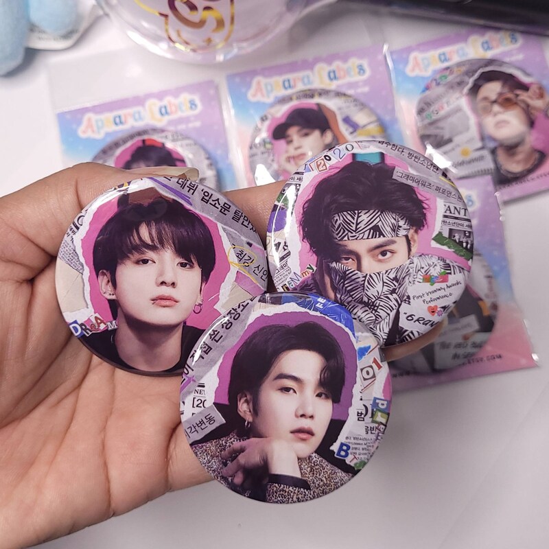 Bts Buttons - Etsy