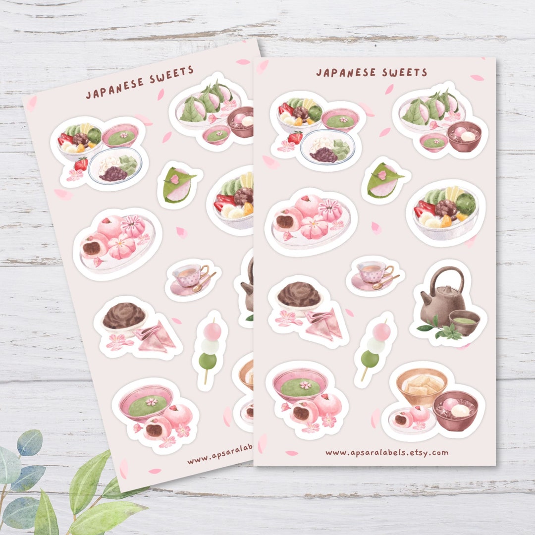 Japanese Food Sticker, Journaling Sticker Sheet, Sticker Pack ...