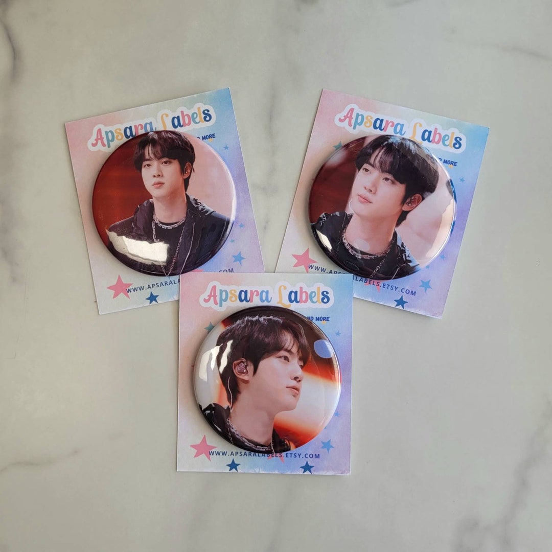 BTS Buttons, BTS Merch, Buttons for Women, Jin, Seokjin, Funny Pin, K ...