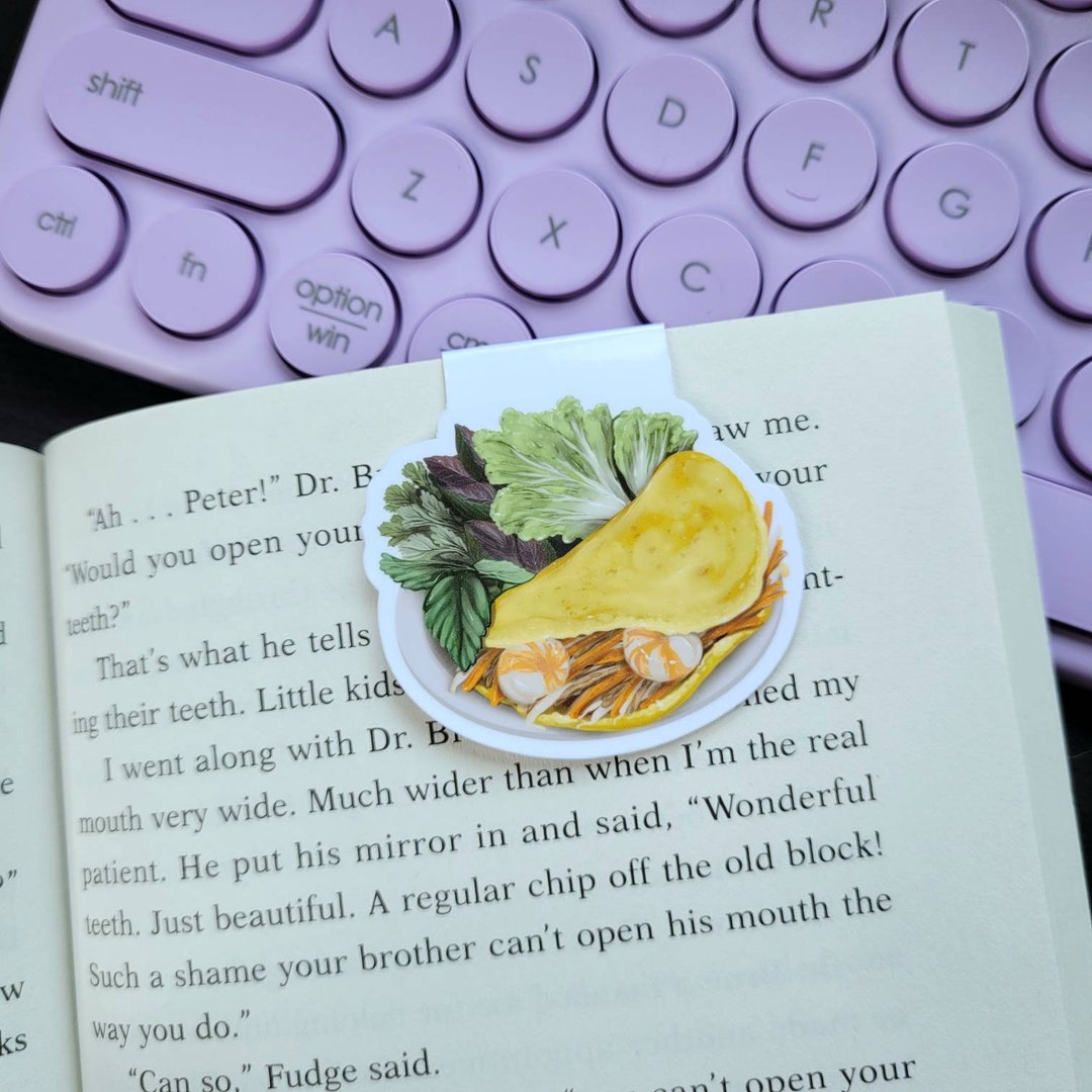 Magnetic Bookmark, Vietnamese Food, Bookmark Personalized, Book Lover ...