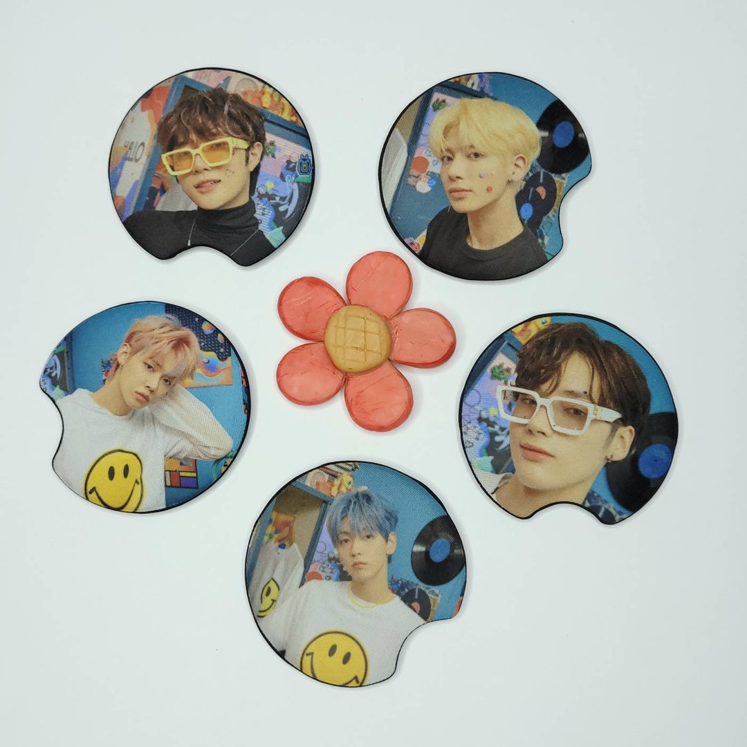 TXT Fan Merch, TXT Accessories, Txt Car Coasters, Cup Holder, Car ...