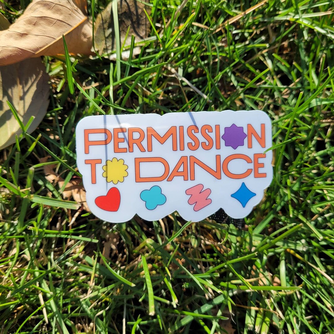 BTS Sticker Sticker for Water Bottle Permission to Dance - Etsy