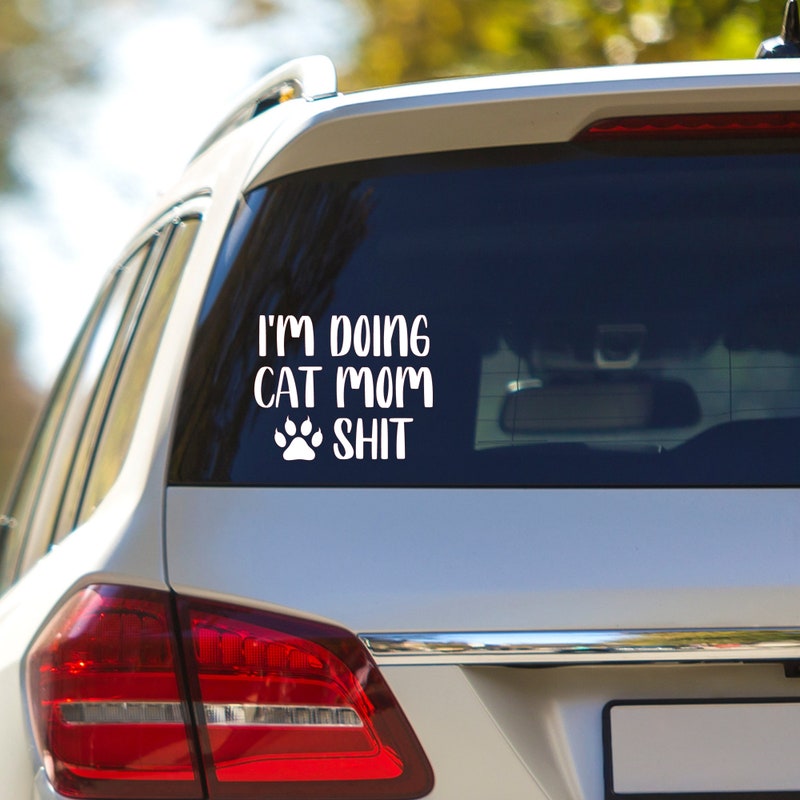 Cat Decal for Car - Etsy