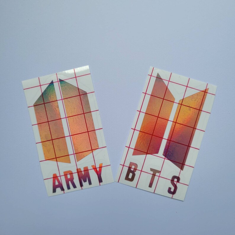 BTS & ARMY Logo Car Decal Vinyl Car Sticker BT21 K-pop - Etsy
