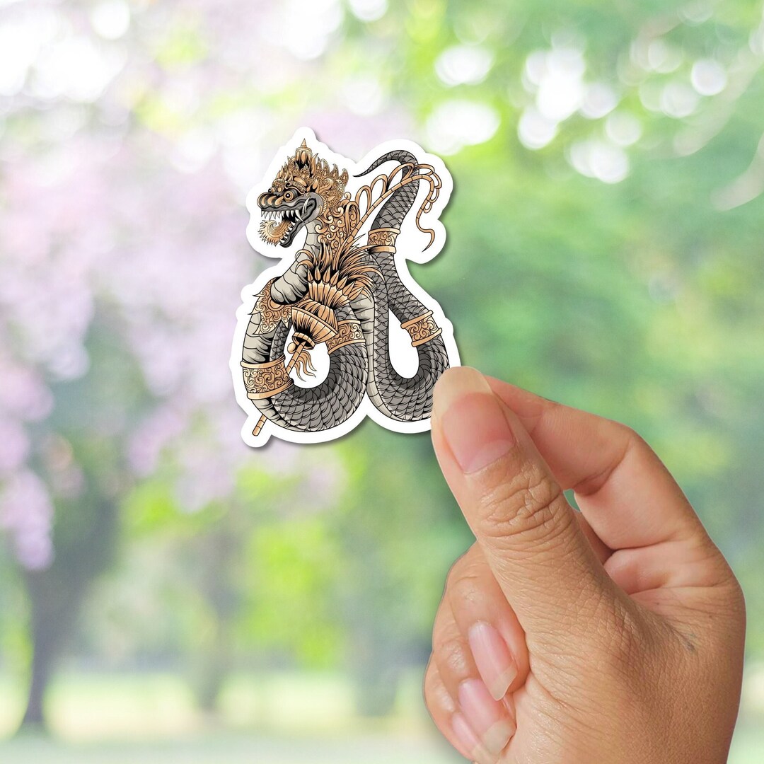 Balinese Dragon Sticker, Bali Naga Dragon, Balinese Culture, SEA ...