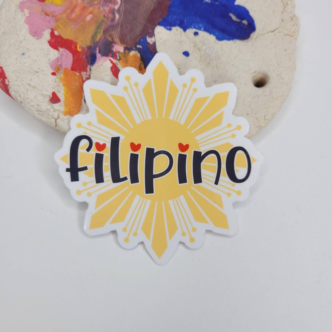 Filipino Sun Stickers, Filipino Flag Decal Sticker, Philippine Flag ...
