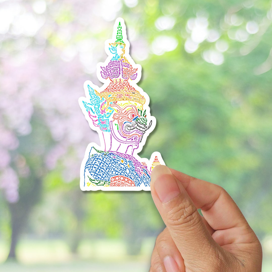 Khmer Sticker, Lakhon Khol, King Rama, Khmer New Year Sticker, Khmer ...