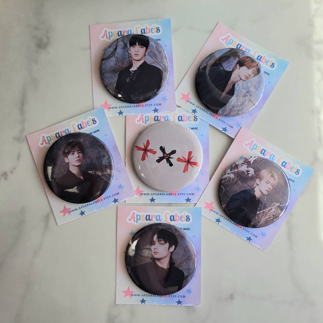 TXT Buttons, Tomorrow X Together, Button Pins, BTS Merch, Buttons for ...