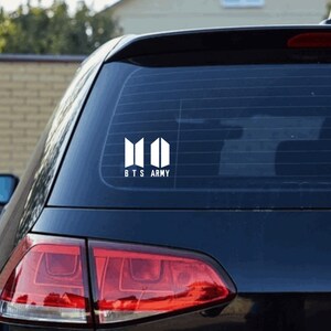 BTS & ARMY Logo Car Decal Vinyl Car Sticker BT21 K-pop - Etsy