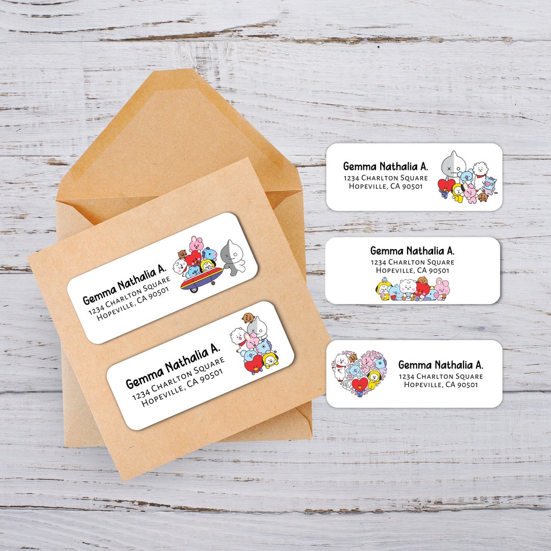 Return Address Labels, BTS Address Labels, BTS Bias, 30 Count Sticker ...