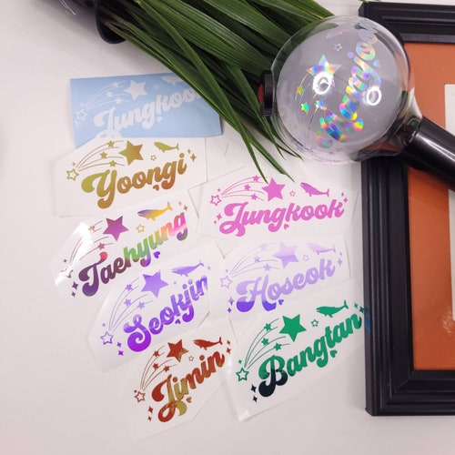 BT21 BTS Bias ARMY Bomb Vinyl Decal Sticker for Your Light - Etsy