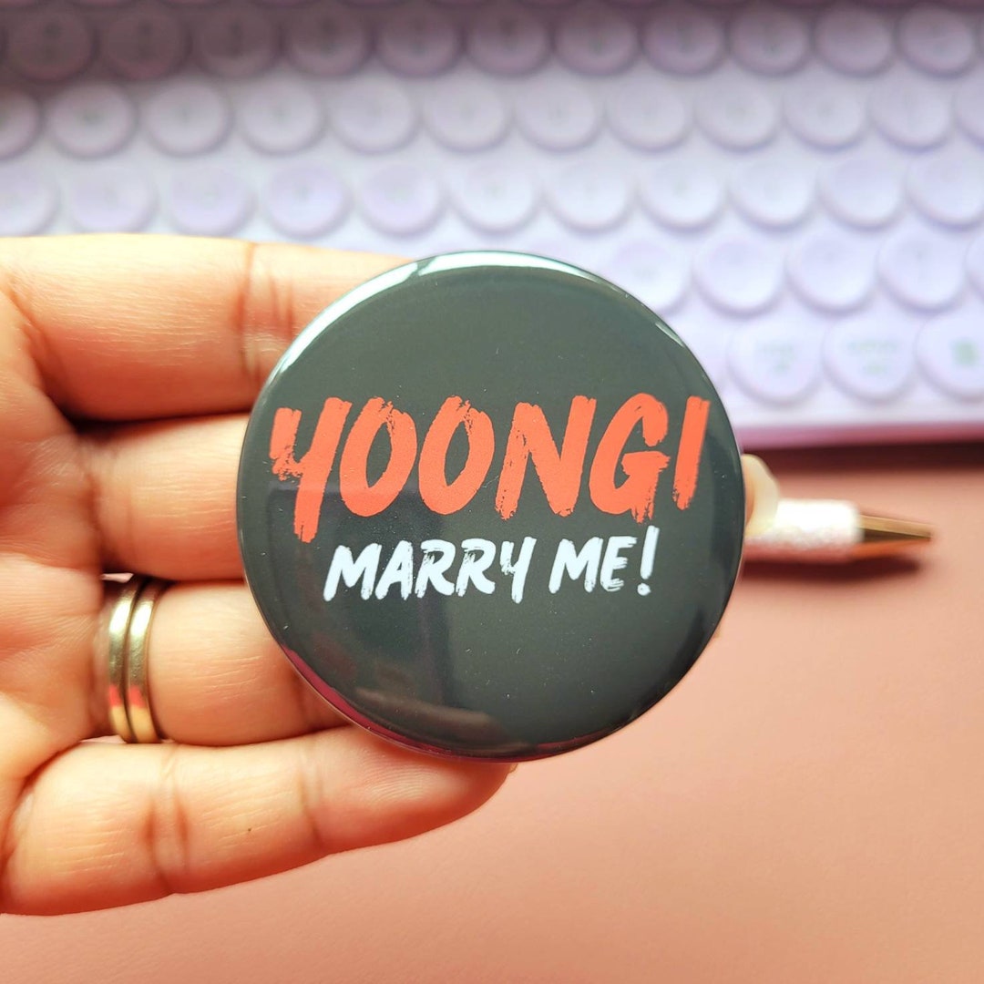 BTS Buttons, Button Pins, BTS Merch, Yoongi Marry Me, Agustd, Suga, Min ...