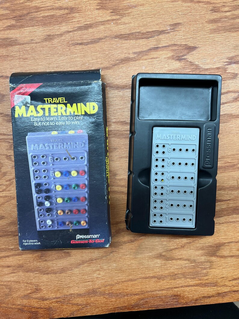 Vintage Travel Mastermind Board Game Pressman Strategy Game - Etsy