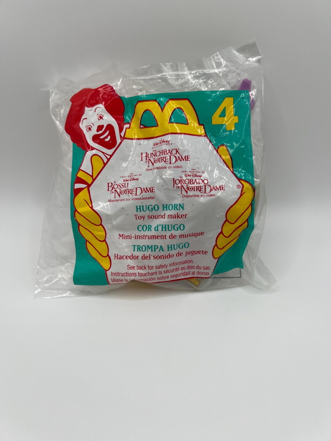 Vintage 1996 Mcdonalds Happy Meal Toy Hugo Horn 4 Hunchback - Etsy