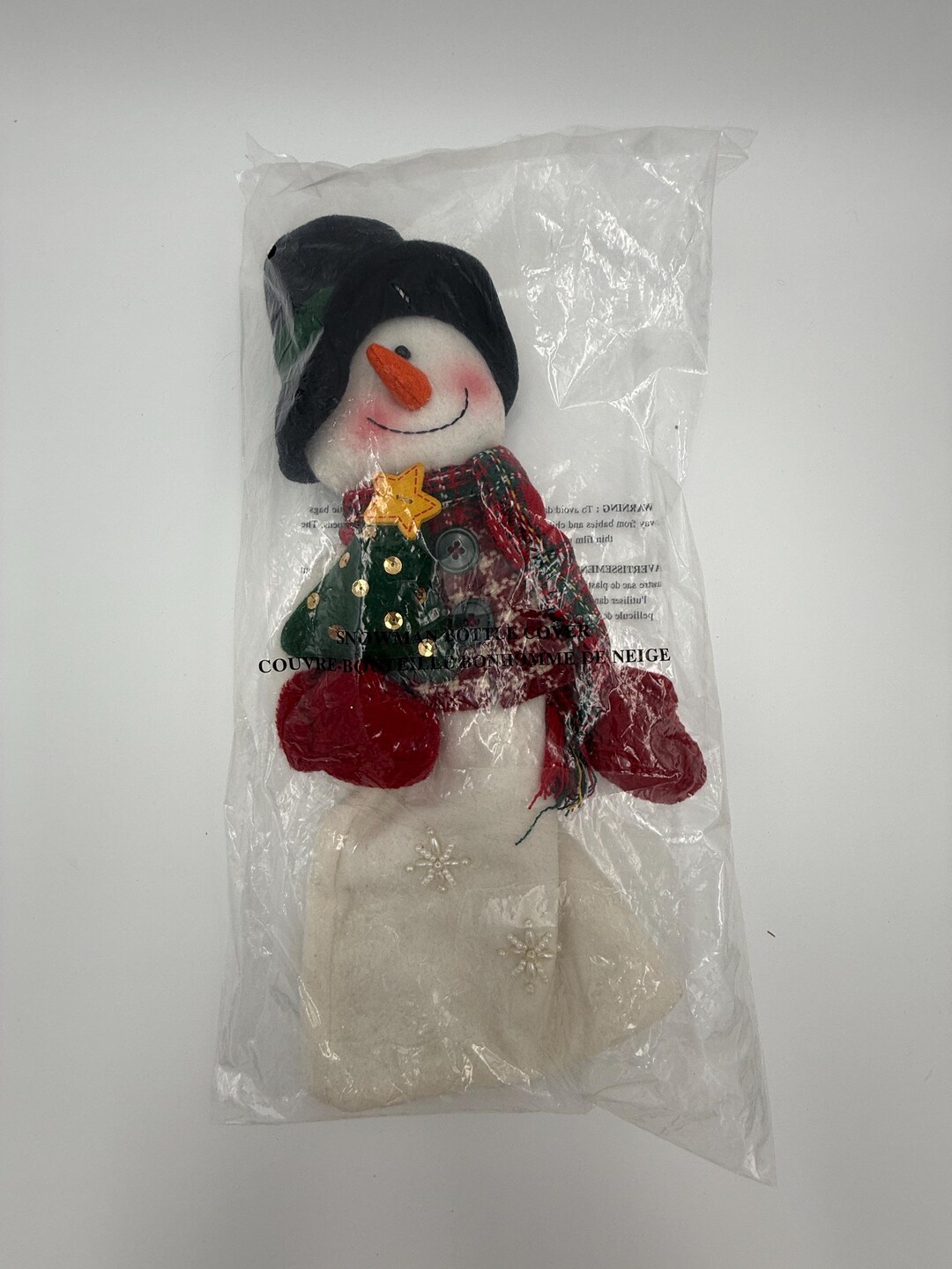 Vintage Avon Snowman Bottle Cover - Etsy