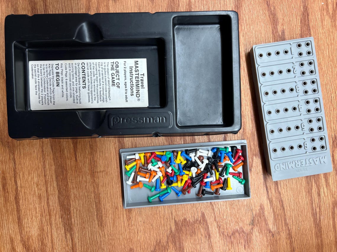 Vintage Travel Mastermind Board Game Pressman Strategy Game - Etsy