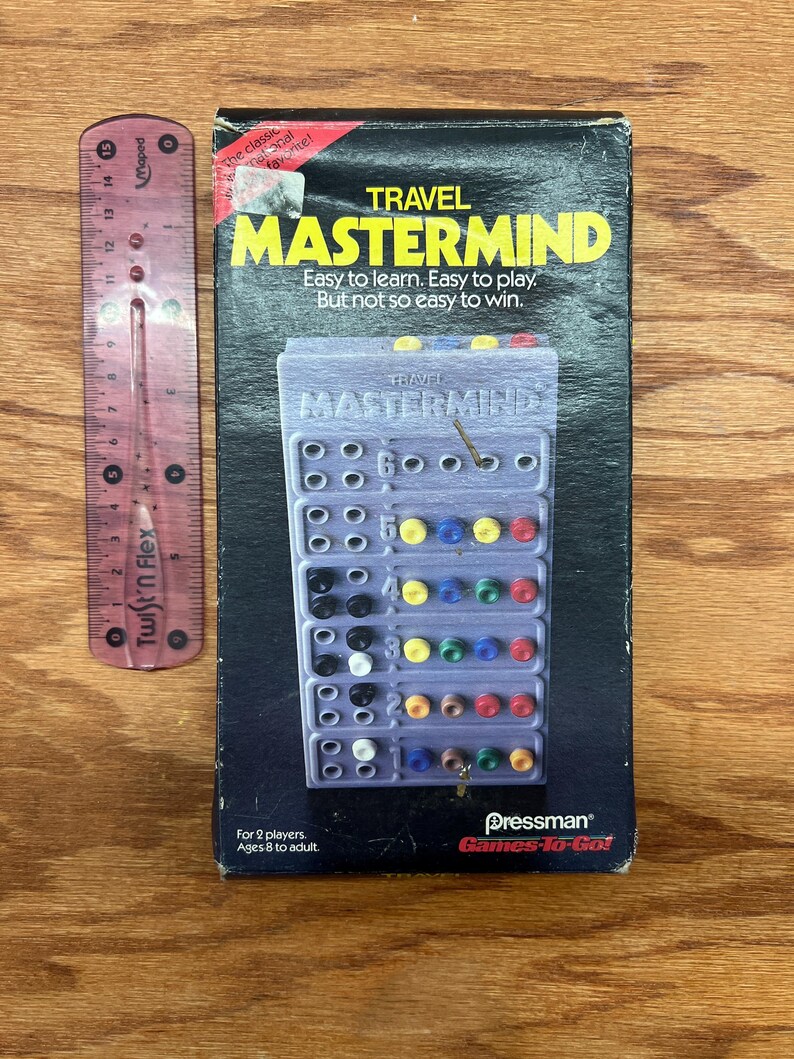 Vintage Travel Mastermind Board Game Pressman Strategy Game - Etsy