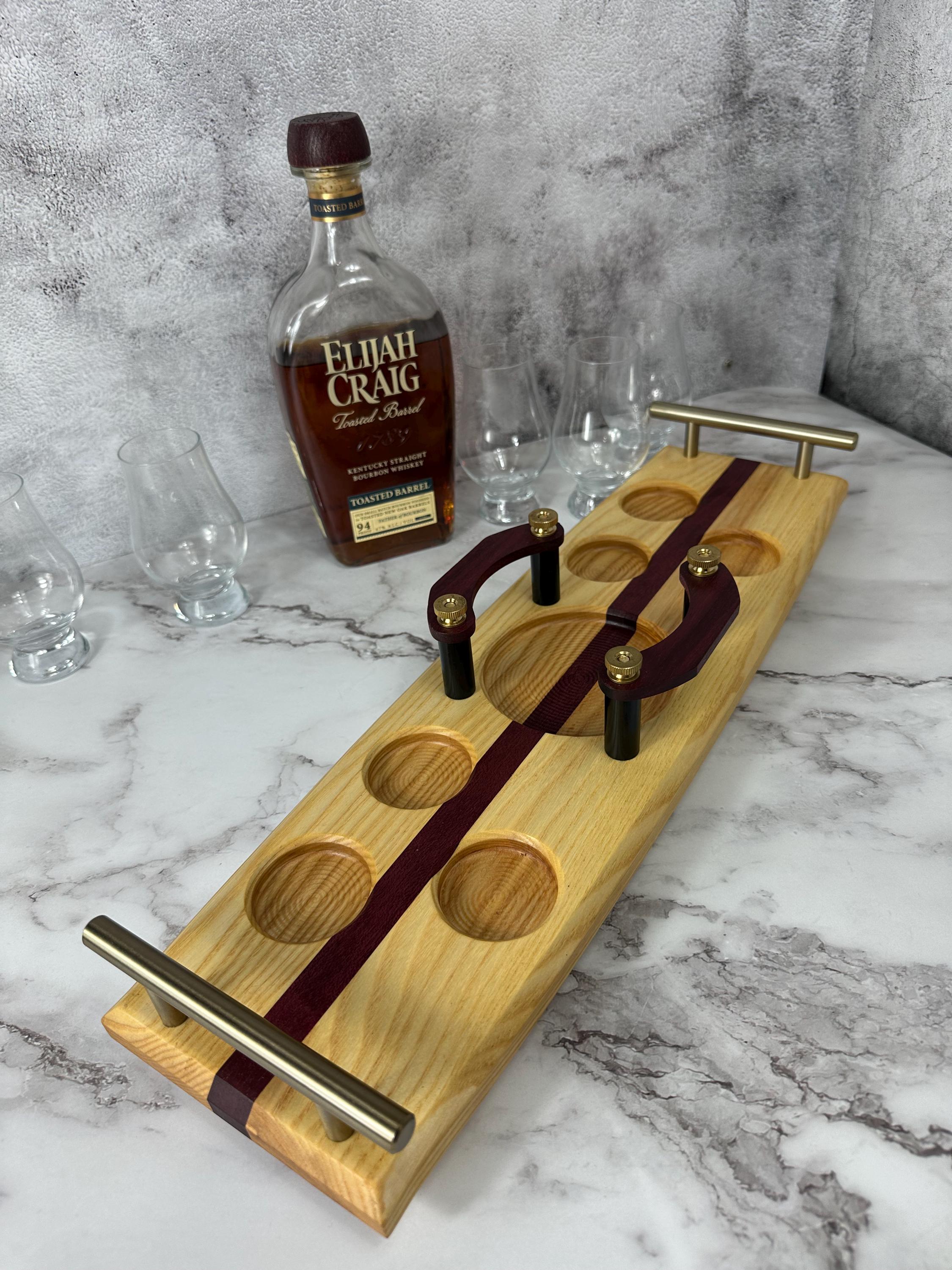 Caged Heat Whiskey Serving Tray : Ash/purpleheart - Six Glass Edition ...