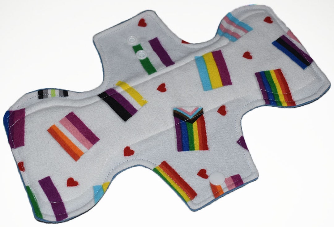 Moderate Core Pride Flags Flannel Reusable Cloth Overnight - Etsy
