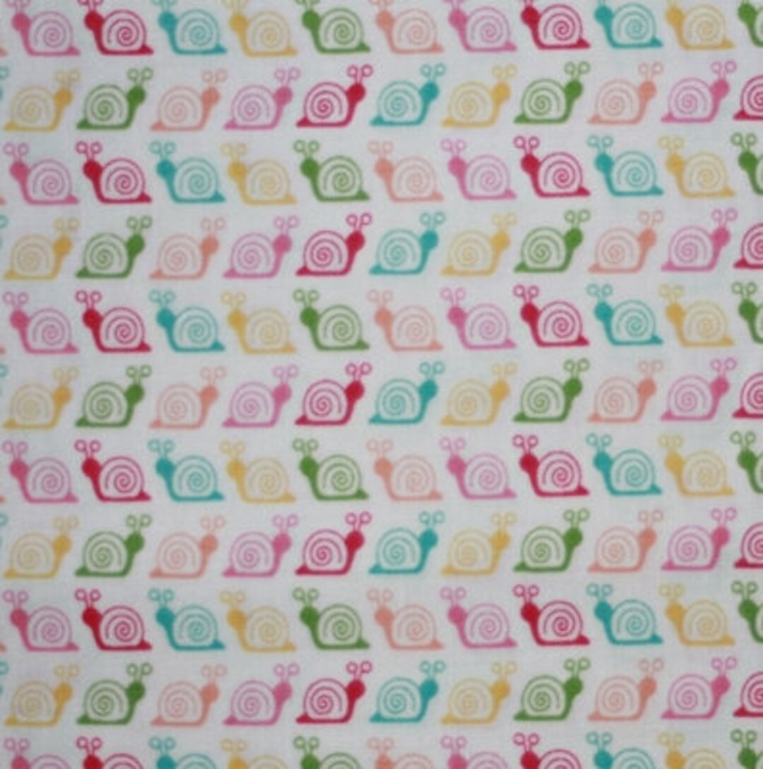 CUSTOM CREATION Tiny Snails Cotton Woven From 6 to 18 Inches Long ...