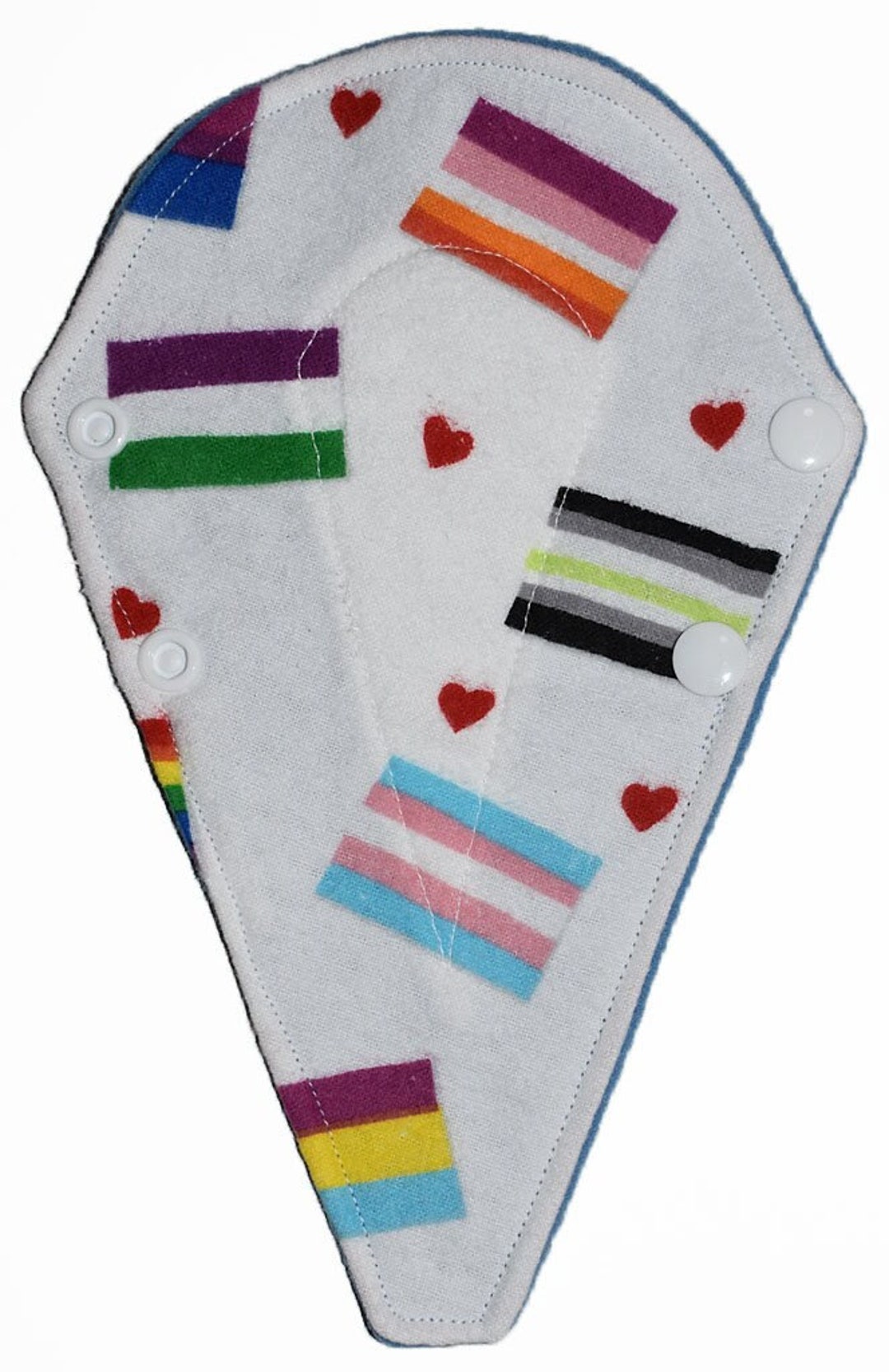 Liner Core- Pride Flags Flannel Reusable Cloth Thong Liner Pad- Windpro ...