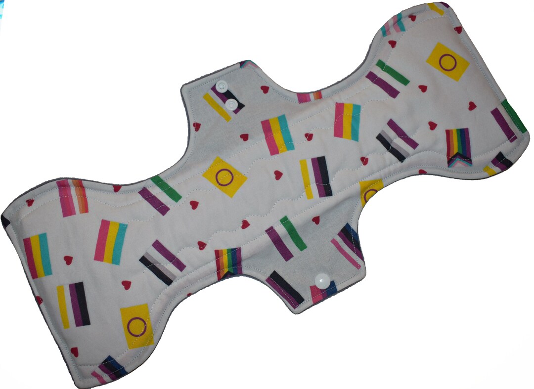Super Core- Pride Flags Reusable Cloth Goddess Xl/postpartum Pad ...
