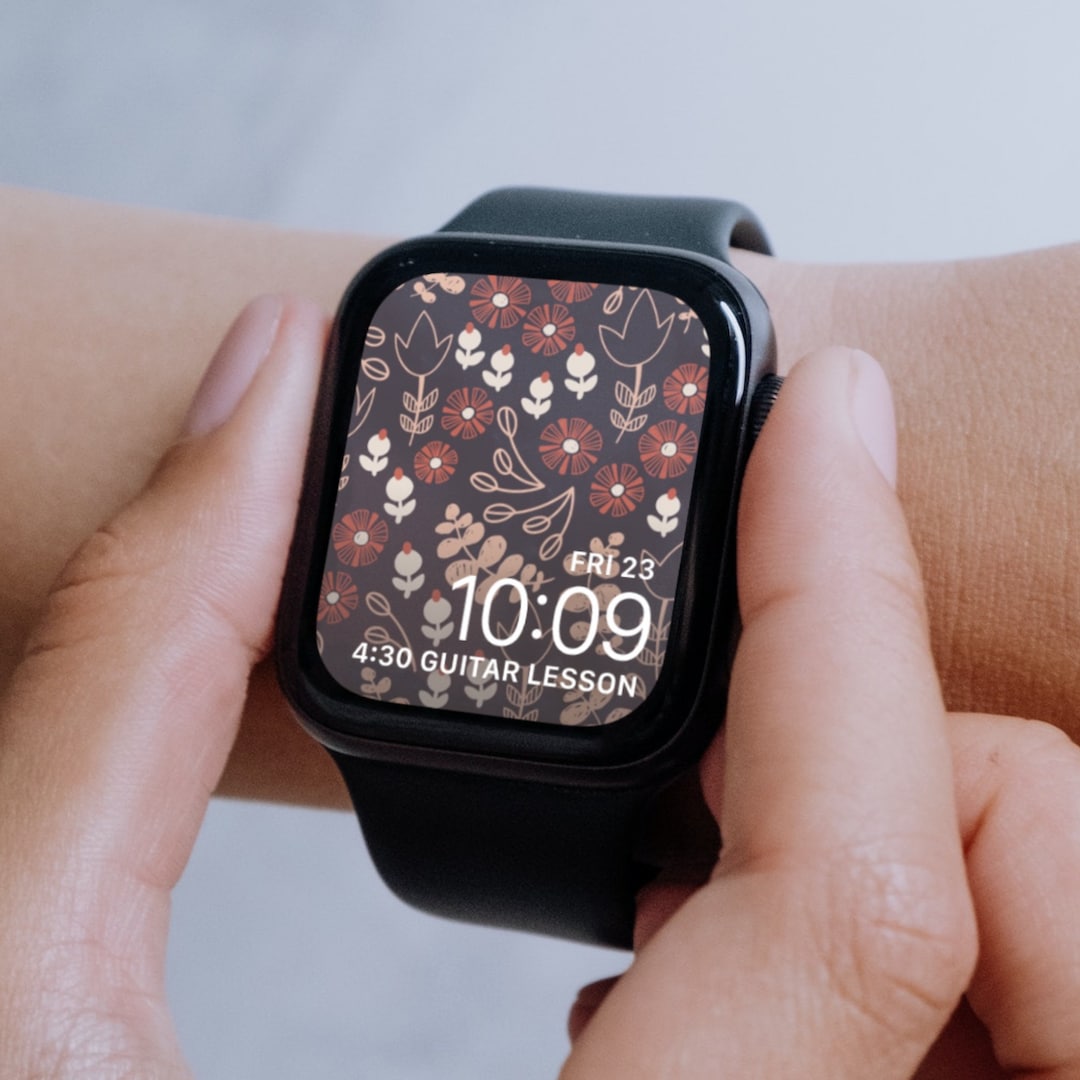 Floral Apple Watch Face | Feminine Watch Face | Floral Watch Wallpaper ...