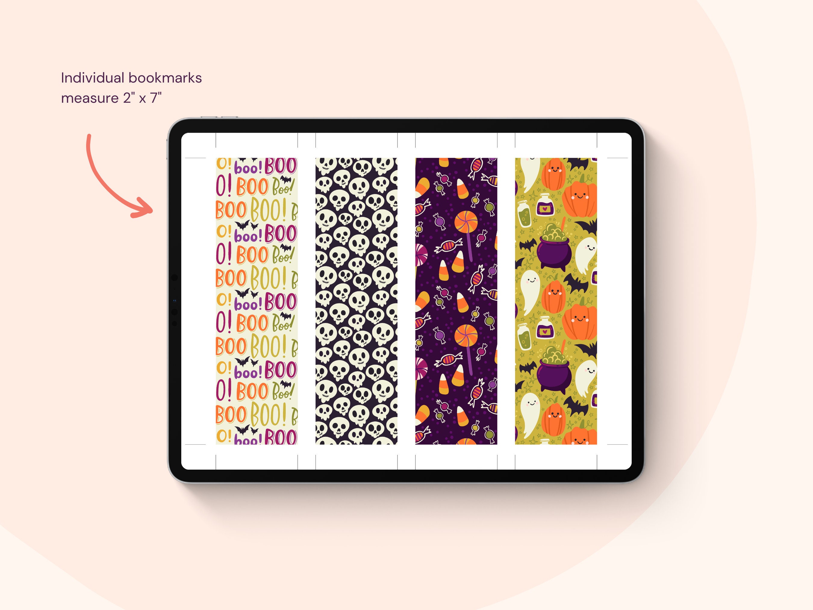 Halloween Printable Bookmarks Bookmark Printable Halloween Printable ...