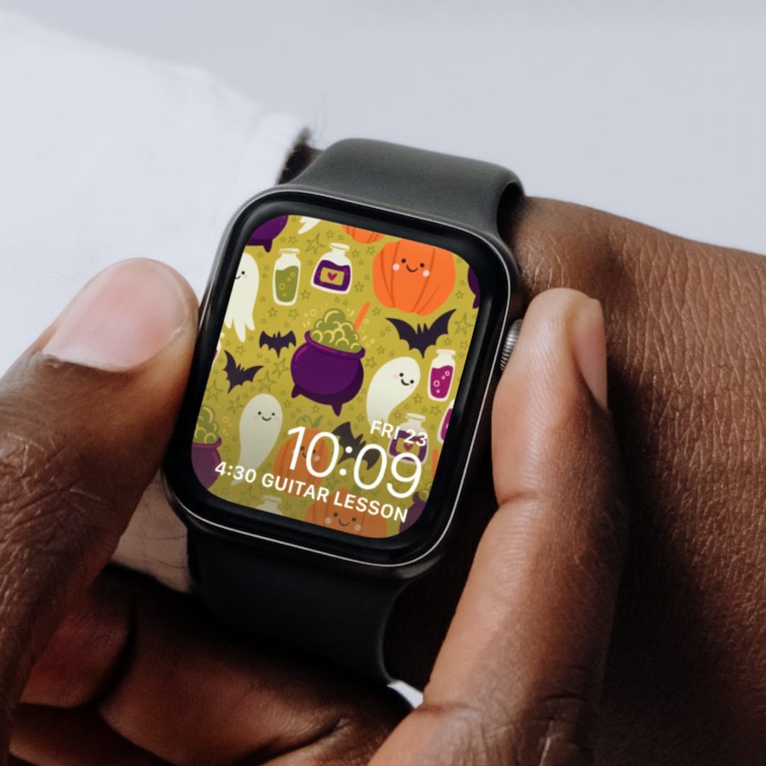 Halloween Apple Watch Wallpaper | Fun Spooky Faces (digital Download ...