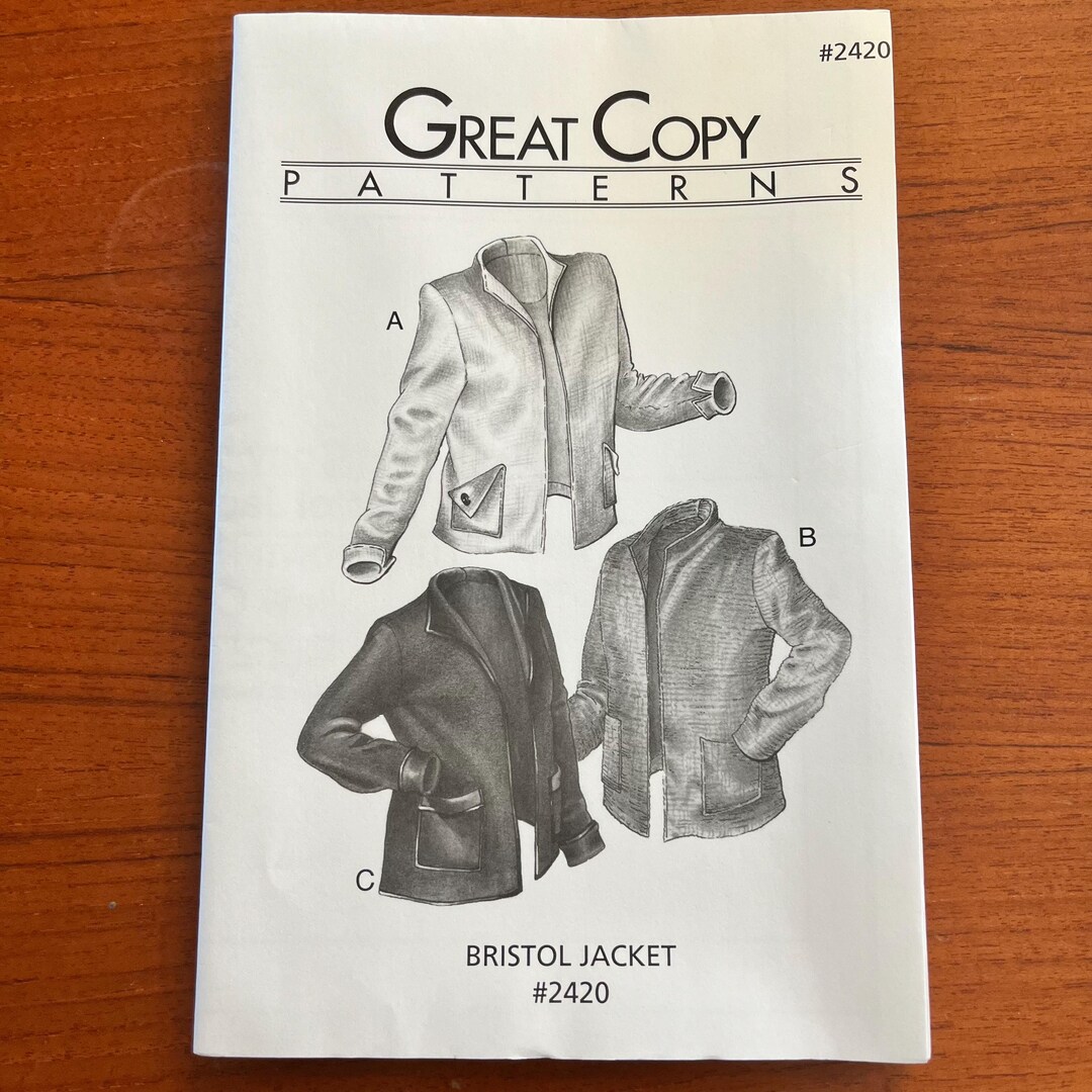 Great Copy 2420 Size XS S M L XL Bristol Jacket Uncut Sewing Pattern ...