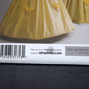 Simplicity 2881 Costume Sewing Pattern, Southern Belle Dress Gown Civil ...