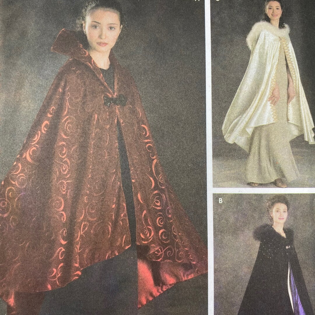 Simplicity 4947 One Size, 1920s Evening Hooded Cape Costume Sewing ...