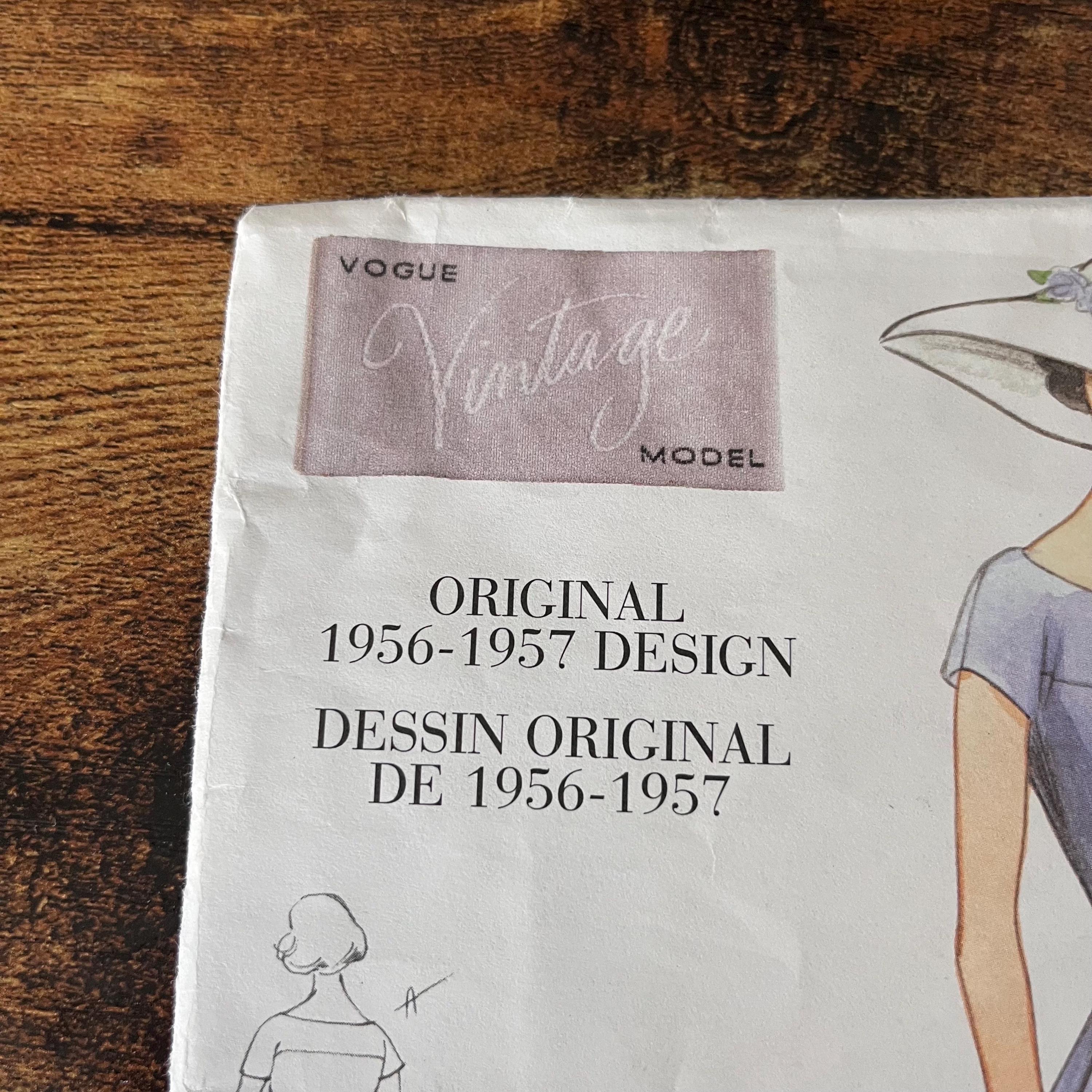 Vogue V1044 Size 6 8 10 Vintage Model 1950s Repro Misses Dress Uncut ...