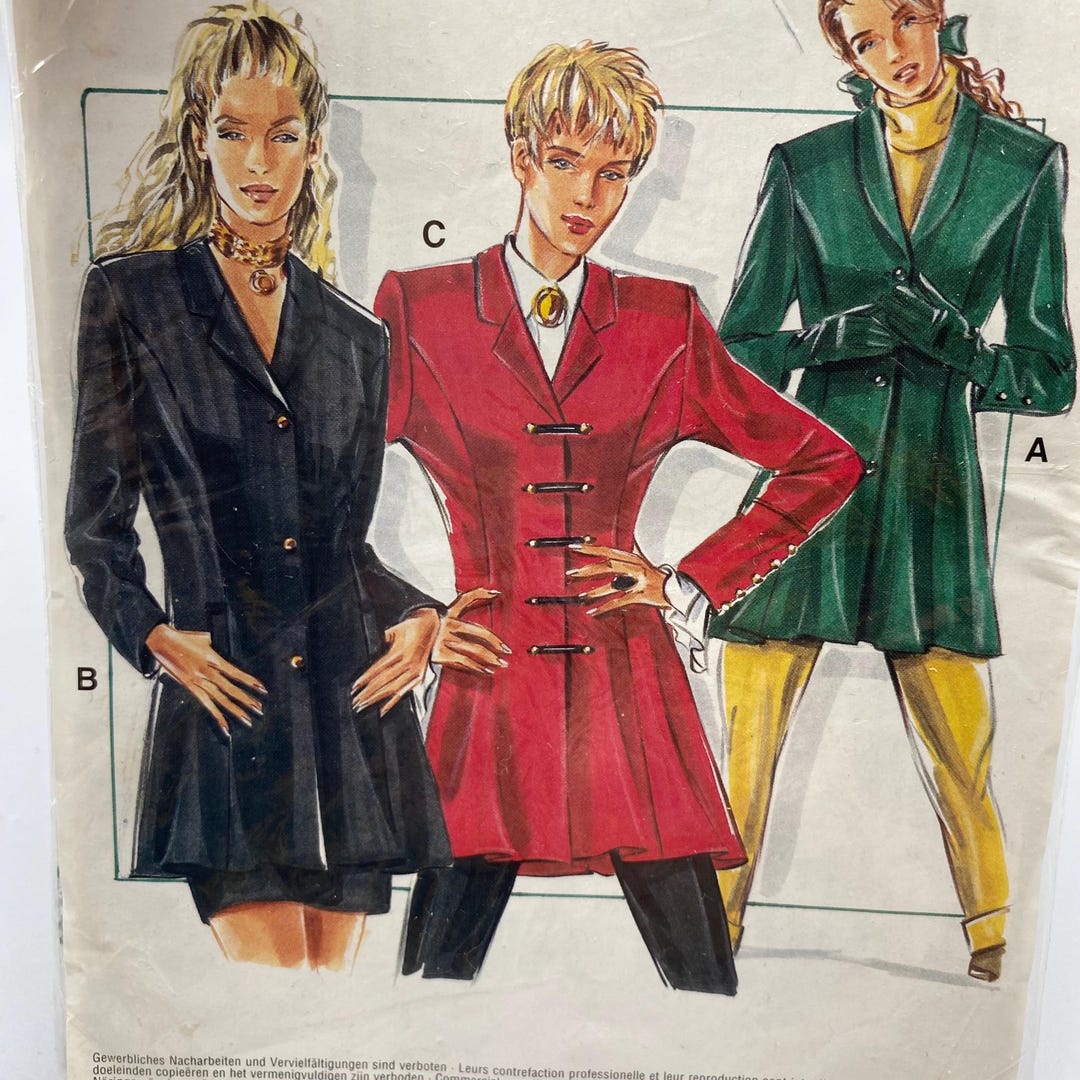 Neue Mode Stil M 21885 Young Collection Misses Blazer Jacket Sizes 10 ...