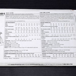 Simplicity 2881 Costume Sewing Pattern, Southern Belle Dress Gown Civil ...