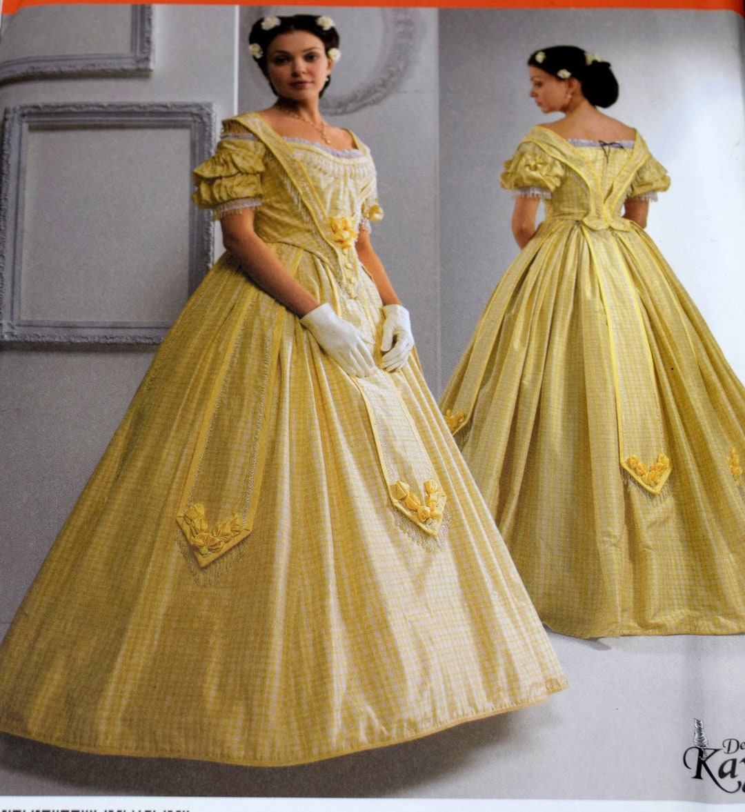 Simplicity 2881 Costume Sewing Pattern, Southern Belle Dress Gown Civil ...