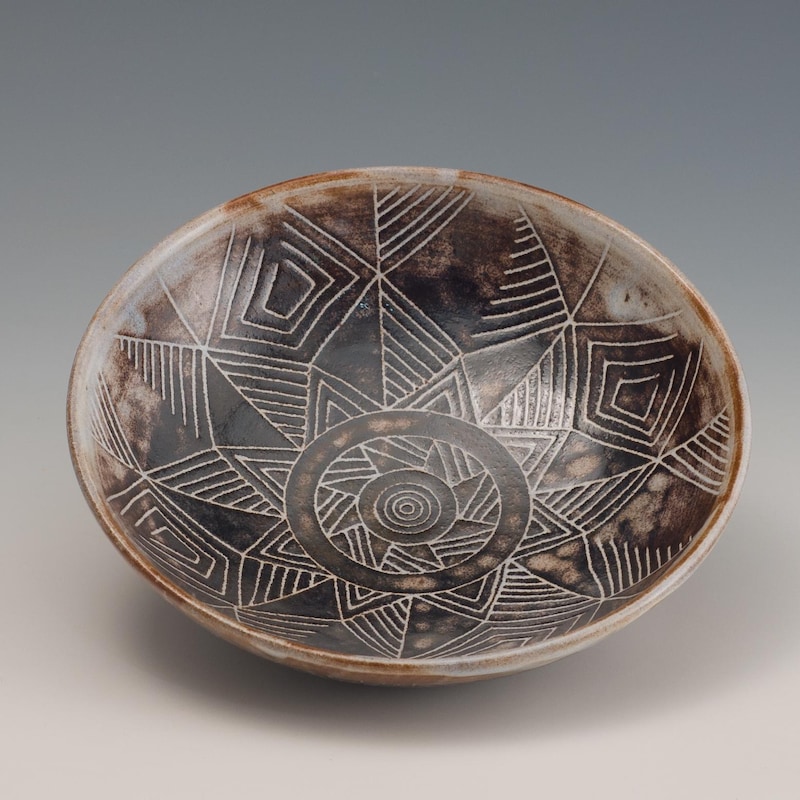 Sgraffito Bowl - Etsy