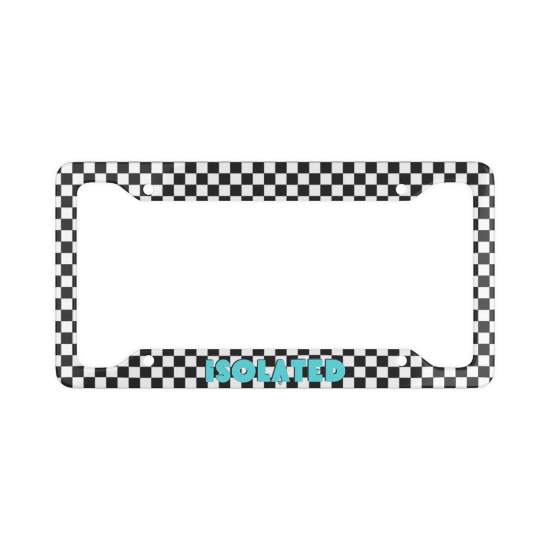 Isolated Checkerboard License Plate Frame - Etsy