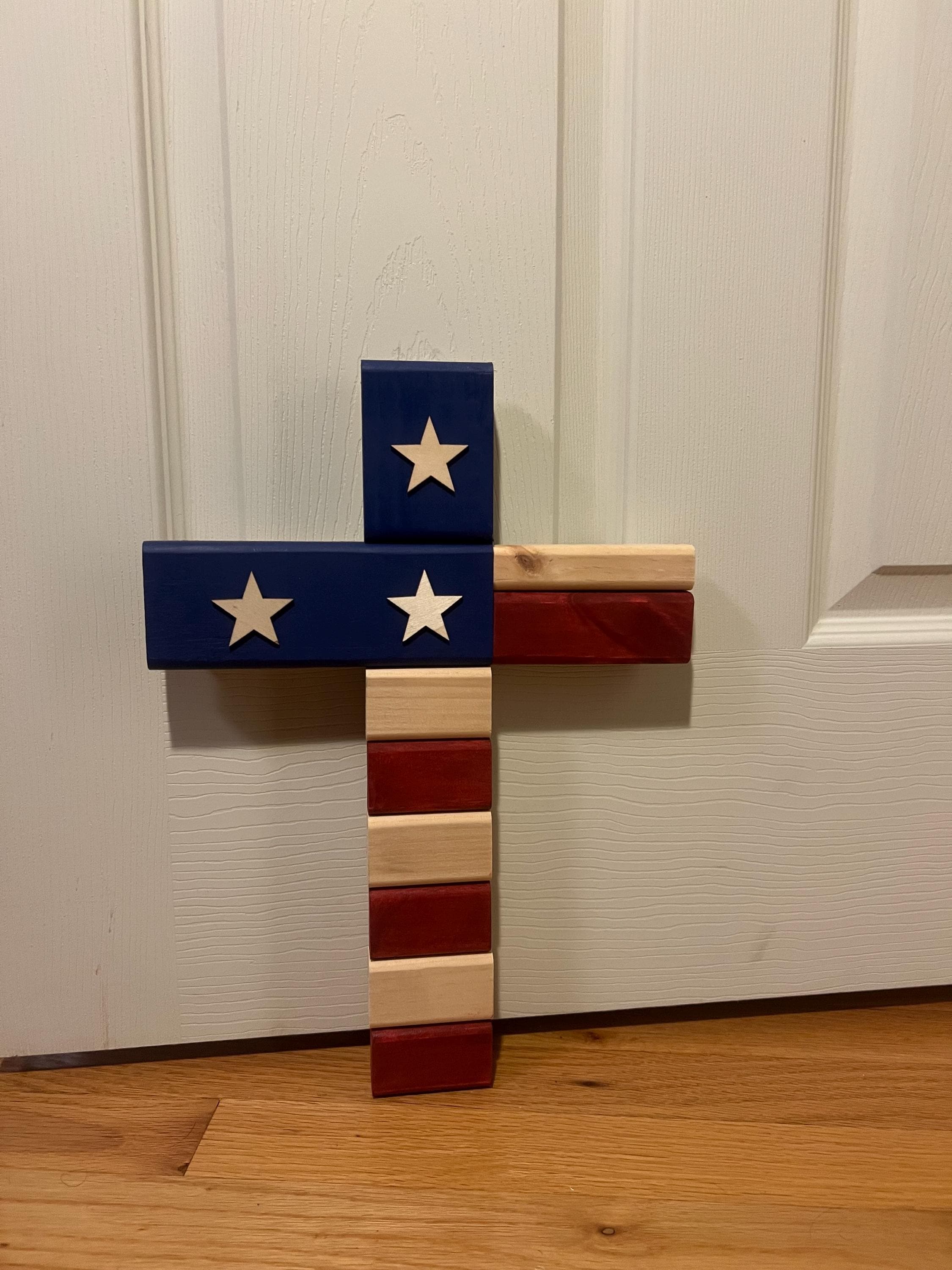 American Flag Cross - Etsy